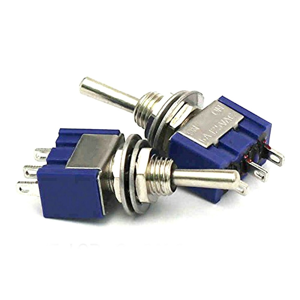 10pcs 3 Pin SPDT ON-OFF-ON 3 Position Mini Toggle Switches MTS-103 US ...