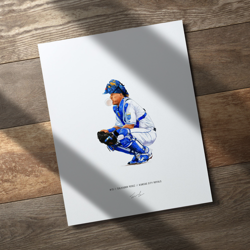 Salvador Perez Kansas City Royals Baseball 8x10 Print Poster Art ...