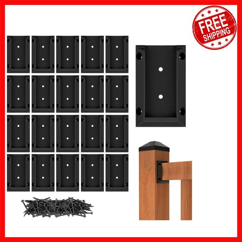 Easy Install 20pcs Nylon Deck Bracket Connectors for 2x4 & 2x6 Railing ...