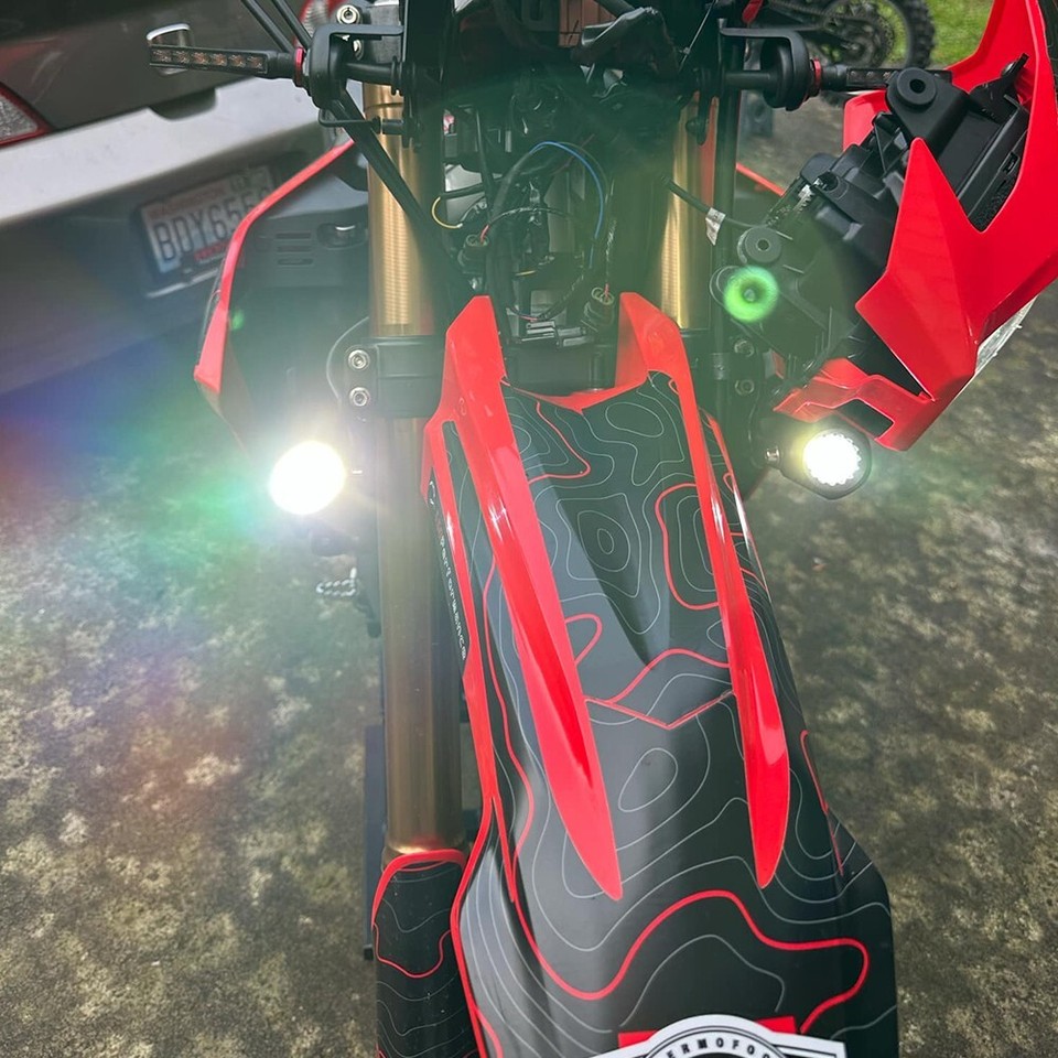 LED Auxiliary Light Kit w/Connector Fits Honda CRF300L CRF300LS CRF250L ...