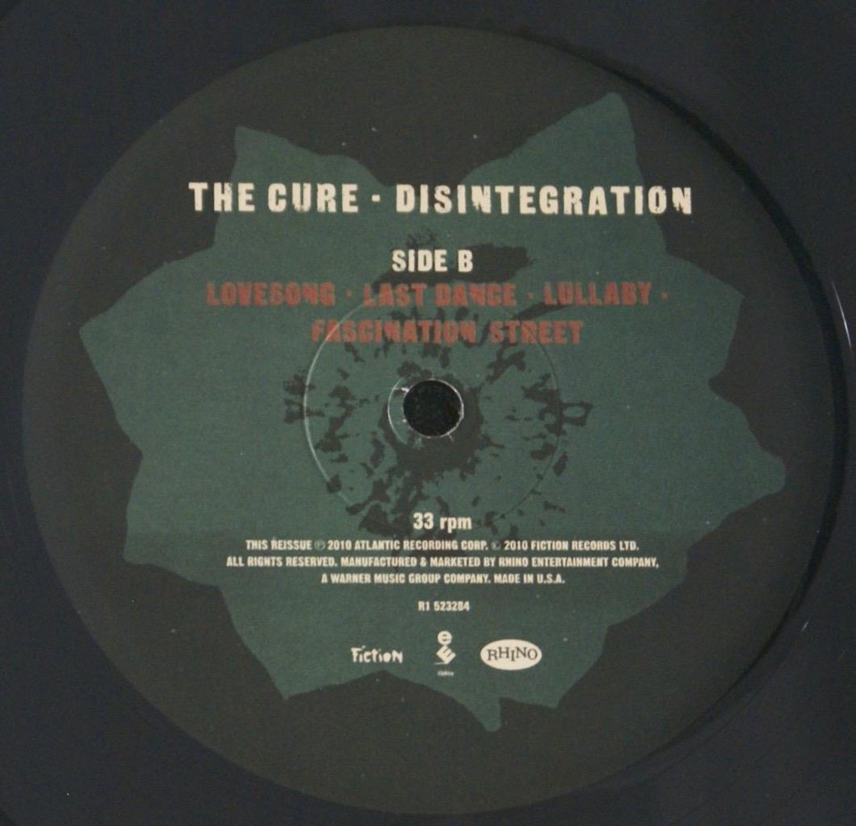 THE CURE - DISINTEGRATION - ROCK VINYL LP | eBay