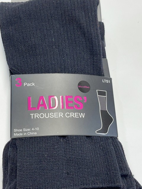 3 PK Ladies Trouser Crew Socks Sz 4-10 US Shipper for sale online | eBay