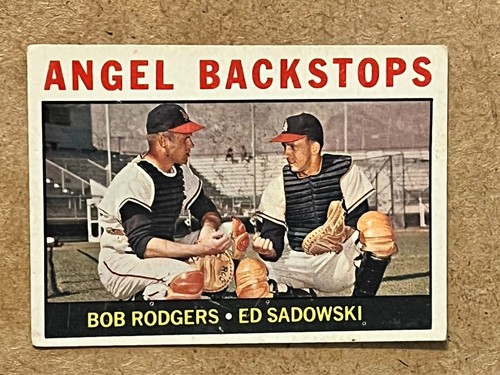 1964 Topps Angel Backstops Bob Rodgers Ed Sadowski #61 Scratches | eBay