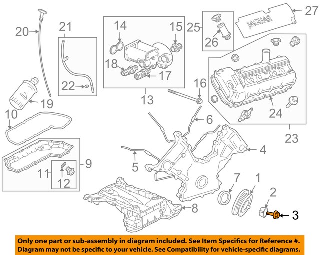 Jaguar XF X250 Crankshaft Damper Pulley Bolt AJ89909 OEM for sale ...