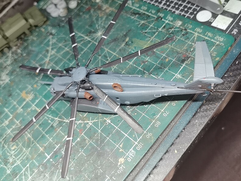 3D printed model 1/144 US MH-53E Sea Dragon helicopter Handmade Coating ...