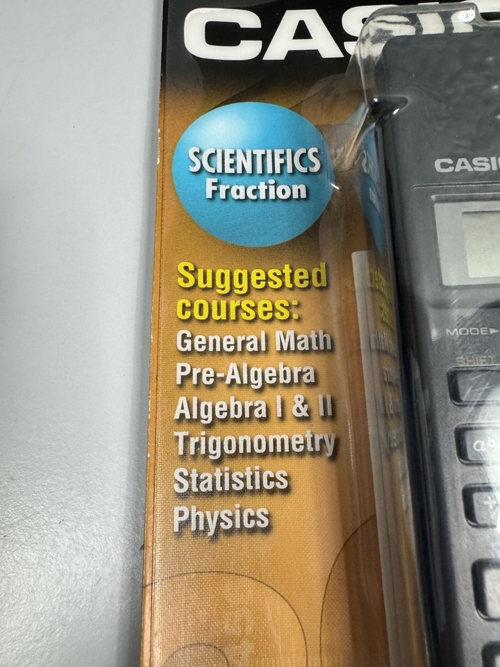 Casio FX-250HC Scientific Calculator Fraction SAT PSAT Pre Algebra Trig ...