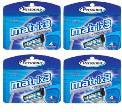 Mens Personna Matrix3 +Titanium Refills - 4 Cartridges (4 pack) | eBay