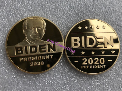 2020 25pcs JOE BIDEN Presidential Candidates Commemorative Gold Coin | eBay
