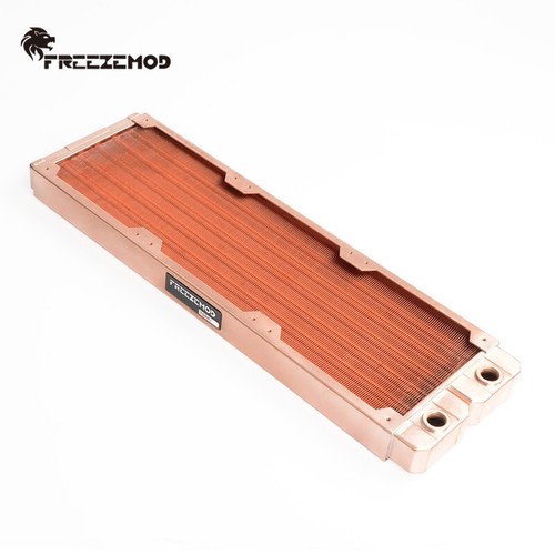 FreezeMod 360mm G1/4" Threads ALL Copper Radiator for PC Water Cooling ...