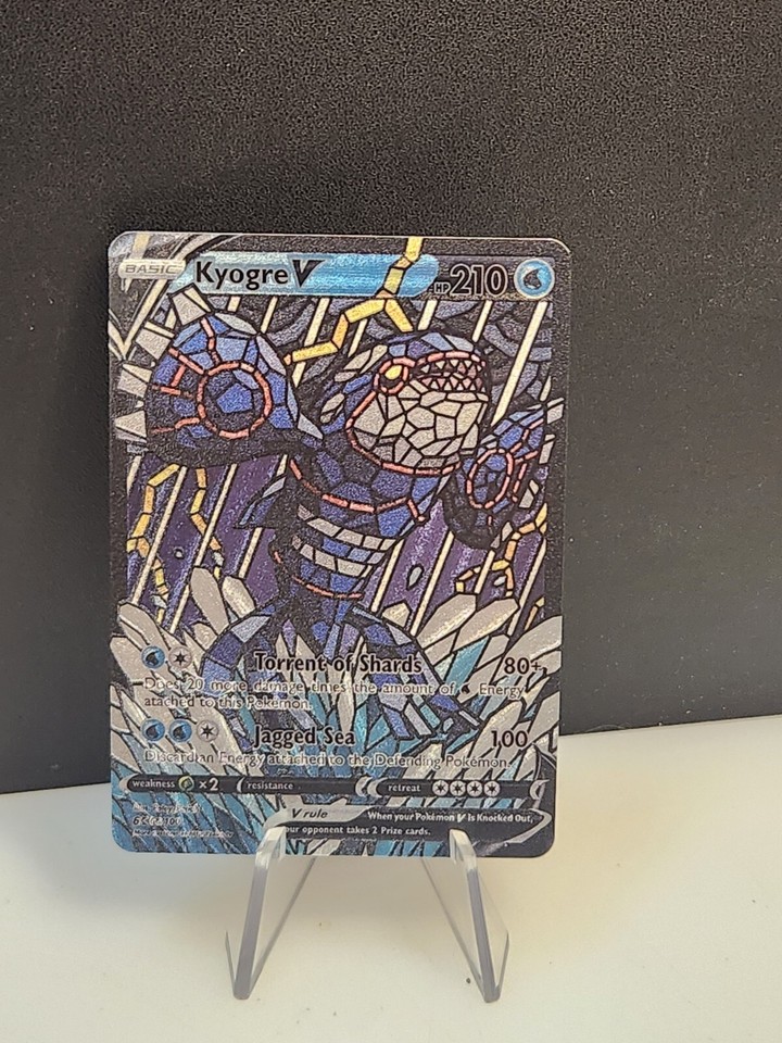 Kyogre CUSTOM Stained Glass Holo Van Gogh Shiny Pokemon Card For ...