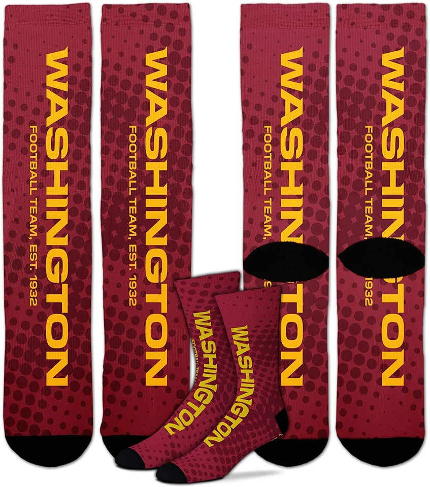 NEW! NFL Washington Football Est 1932 Particle Crew Socks Commanders ...