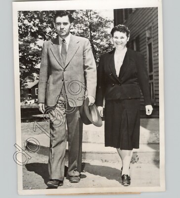 SOVIET RUSSIAN Ambassador ANDRE GROMYKO with Wife POLITICS 1943 Press ...