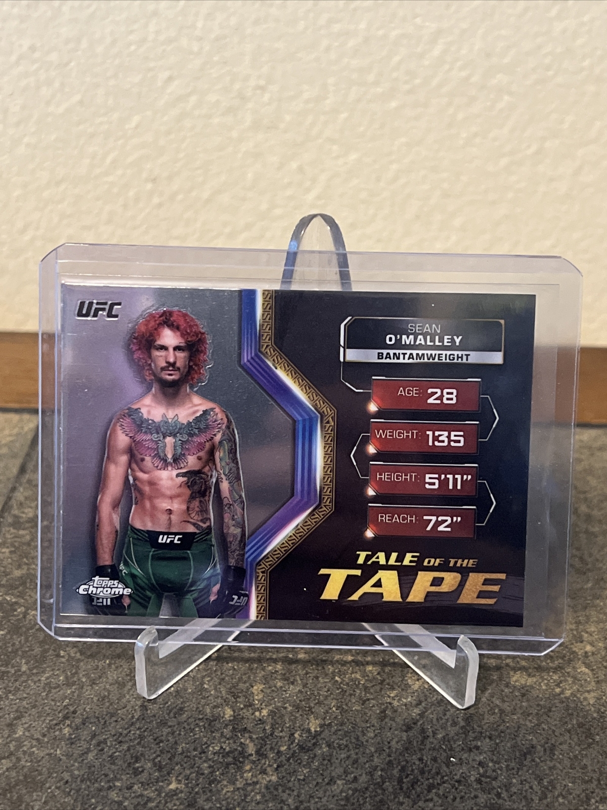 Sean O'Malley 2024 Topps Chrome UFC Tale of the Tape Insert #TFT-5 | eBay