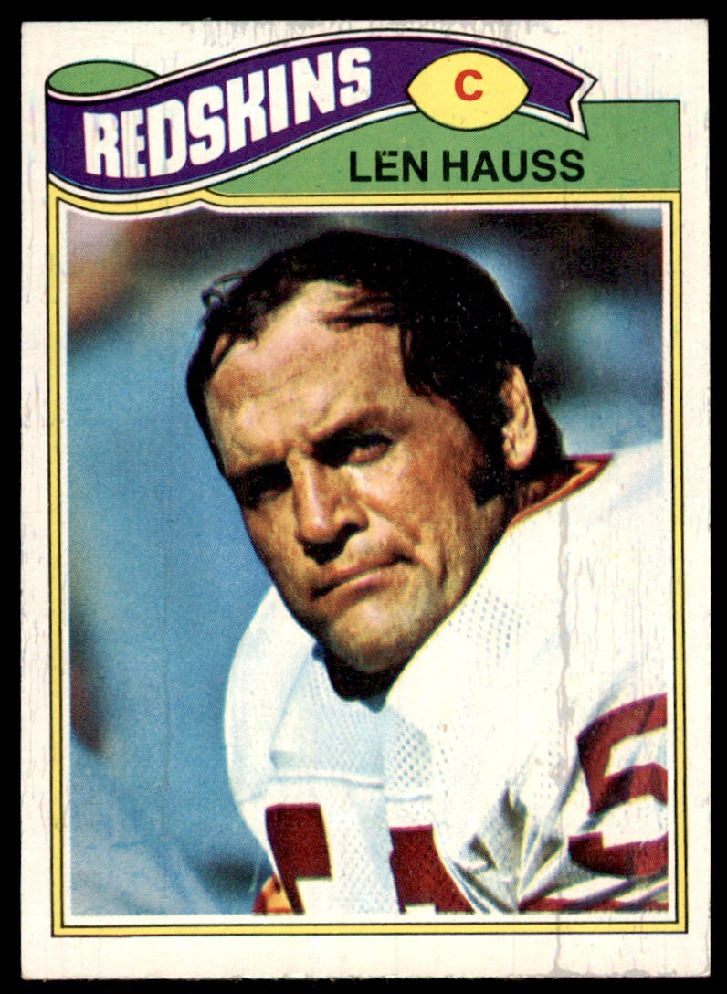 1977 Topps Len Hauss Football Card Washington Redskins #478 | eBay