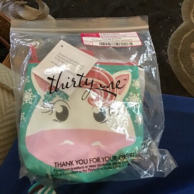 THIRTY-ONE 31 "Holiday Unicorn" COOL ZIP SNACKER Thermal Bag Gift ~ NEW ...