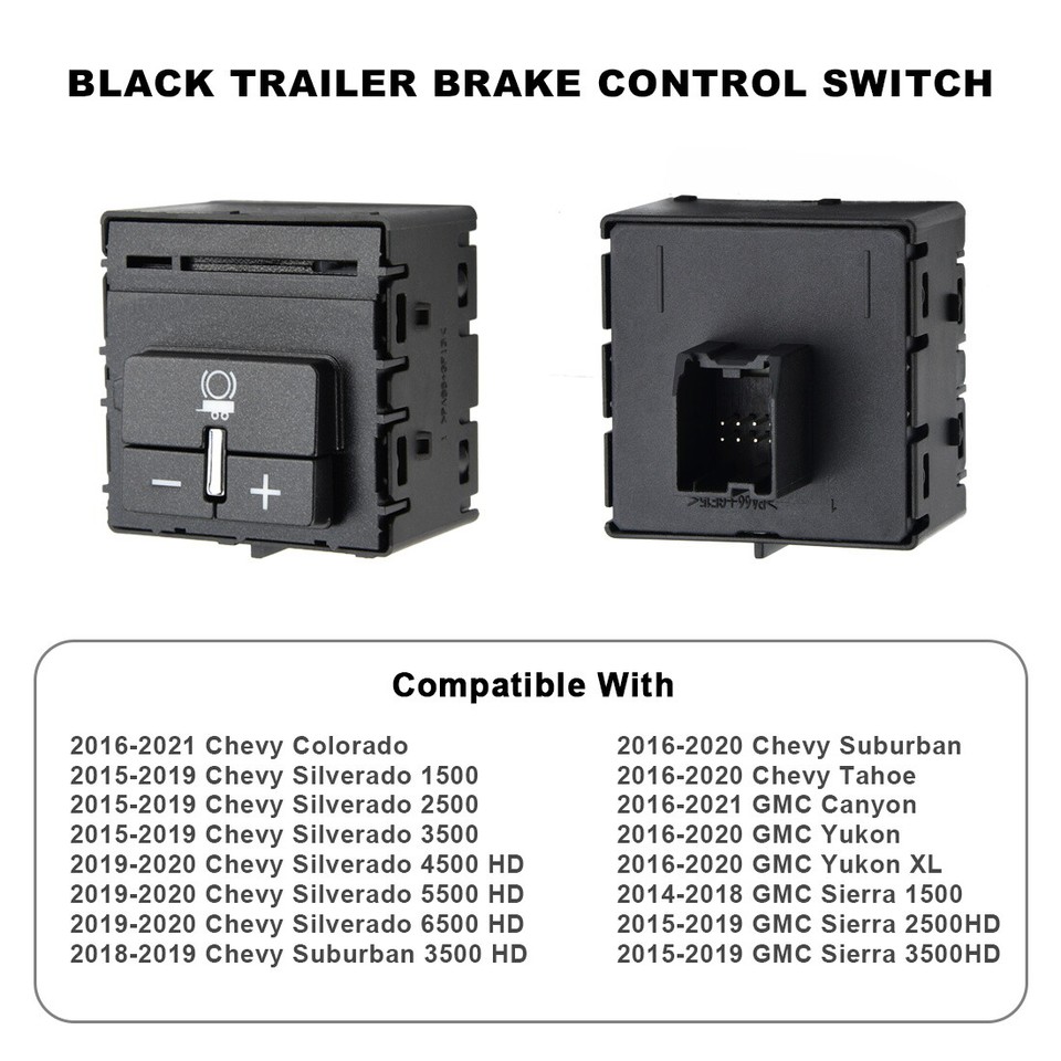 Trailer Brake Control Switch For 2014-2020 Silverado Sierra Suburban ...