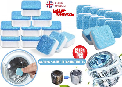 12/24PCS Finally Fresh Washing Machine Cleaner White Count Powder ...