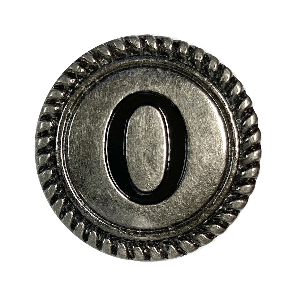 1-1/8" Antique Silver Letter Initial Alphabet Conchos Tack Screw Back ...