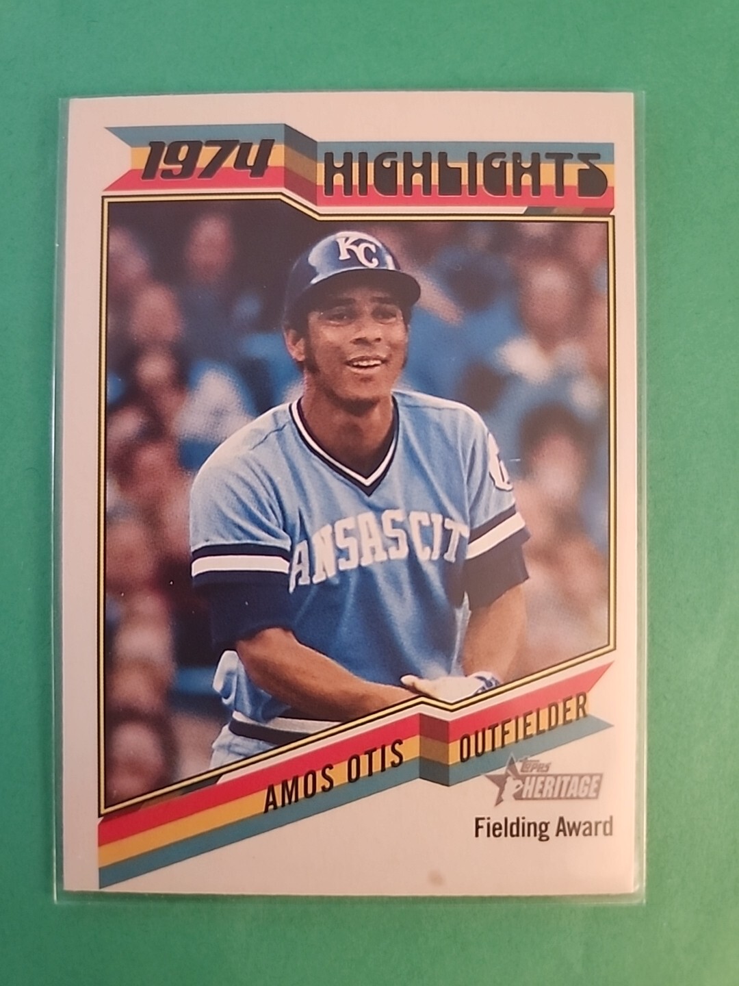 2023 Topps Heritage Hi Number Baseball Amos Otis # 74H-1 1974 ...