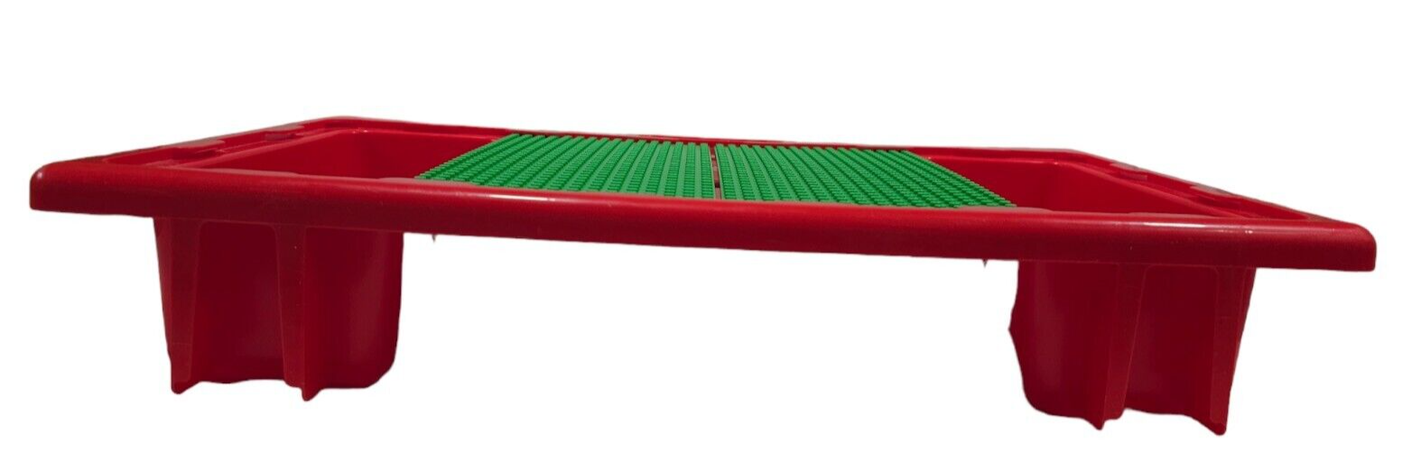 VTG 1998 Red LEGO Lap Table Storage Trays Sliding w/ 2.5lb Bag of ...