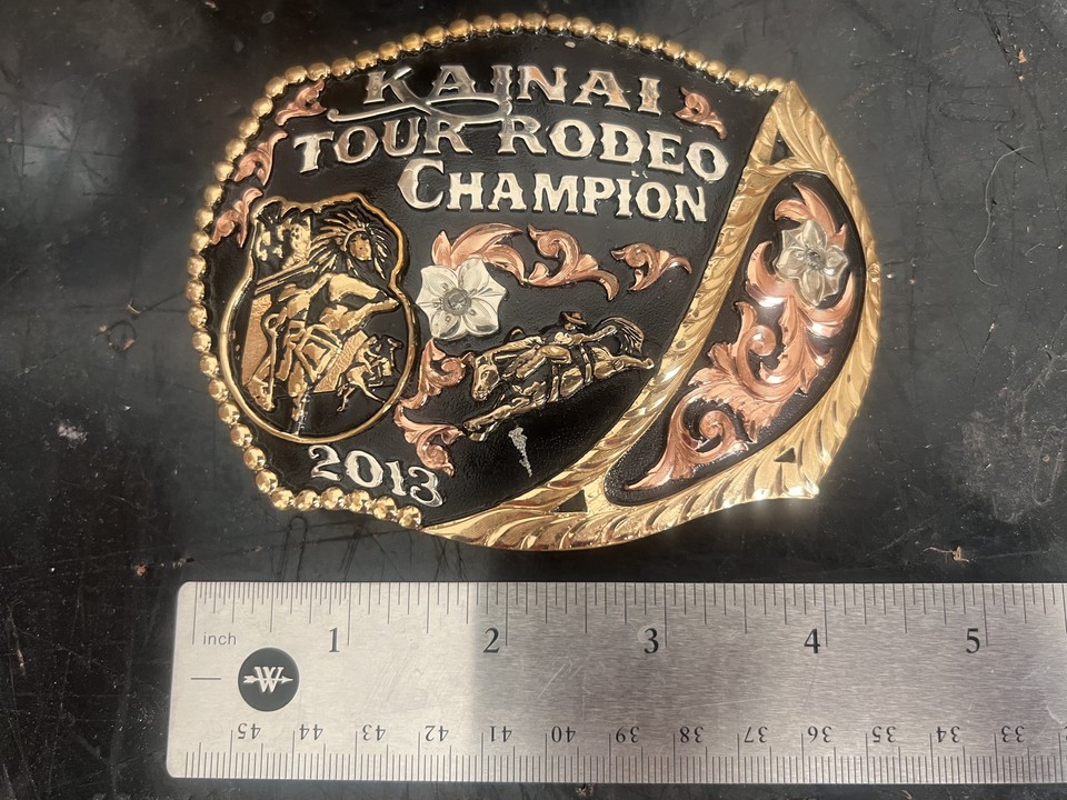Rodeo Champion Belt Buckle - Kainai Tour Rodeo Champion 2013 | eBay