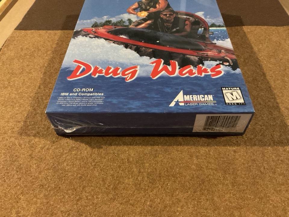 DRUG WARS, big box, PC CD-ROM, American Laser Games, 1994, SEALED ...