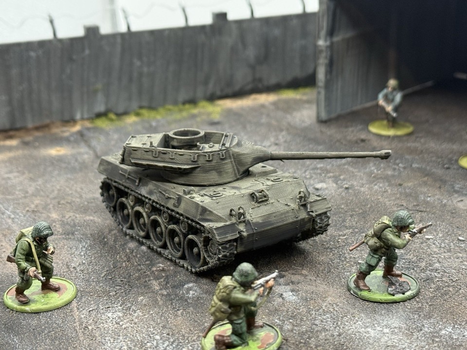 M18 Hellcat US Army Tank Destroyer WW2 Bolt Action 28mm FULLY PAINTED | eBay