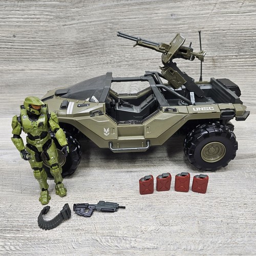 Halo Warthog Vehicle Master Chief Figure & Weapon Microsoft 2020 ...