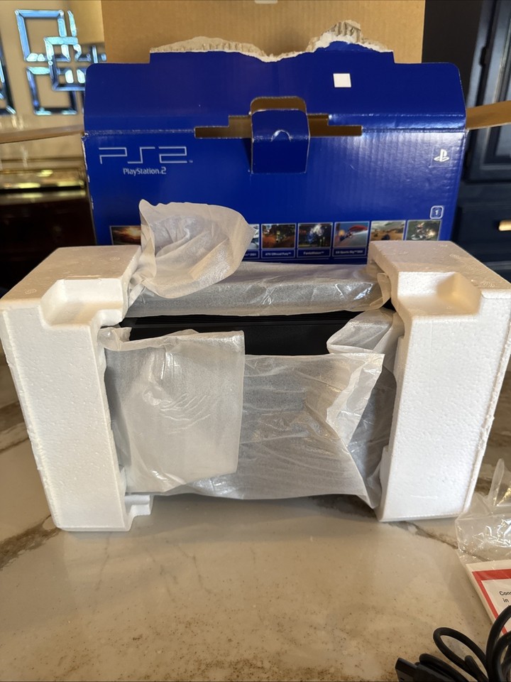 Sony PlayStation 2 PS2 Black Game Console Complete SCPH-30001 Mint Box ...