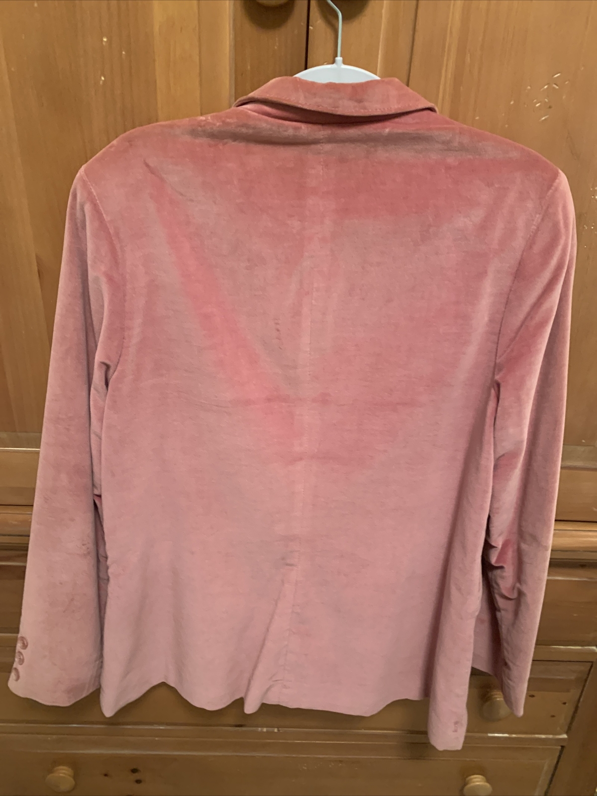 Rose colored blazer Velvet 1970s - Gem