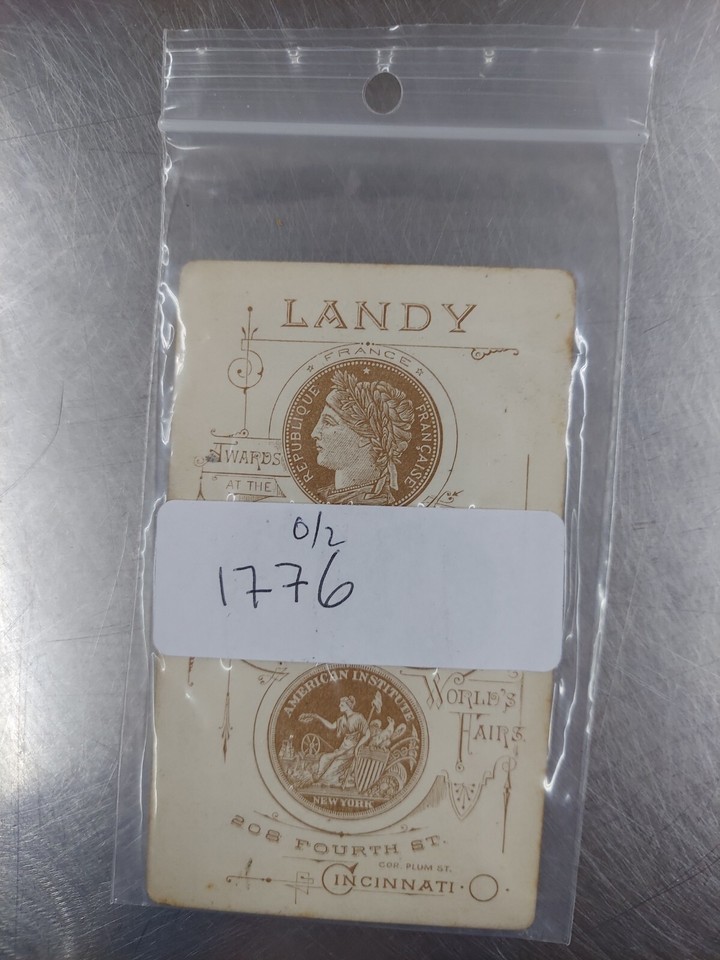 Photo of Gentlmen, Landy Cincinnati Ohio 1870-1880s CDV name on the ...