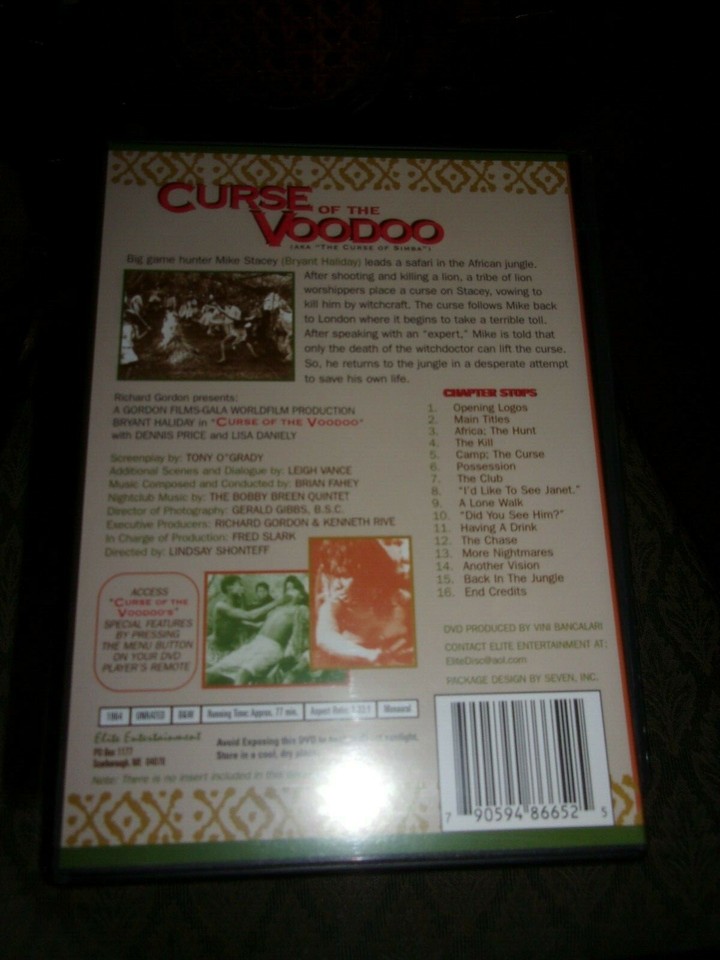 CURSE OF THE VOODOO - DVD - ELITE ENTERTAINMENT- WATCHED ONCE!! | eBay