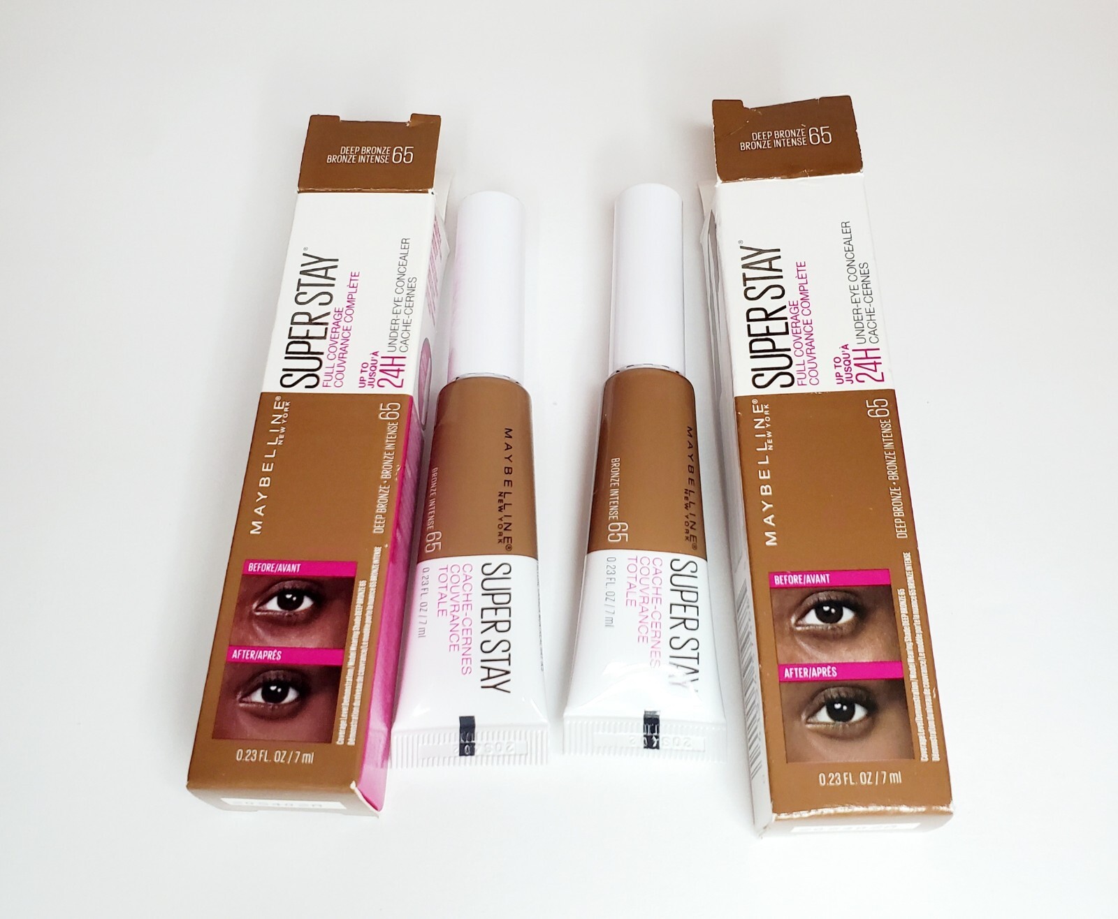 2x Maybelline Super Stay Full Coverage Under Eye Concealer~ #65 Deep ...