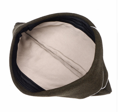 WWII US OFFICER ARMY CAPTAIN BADGE CAP PARATROOPER GREEN WOOL GARRISON ...