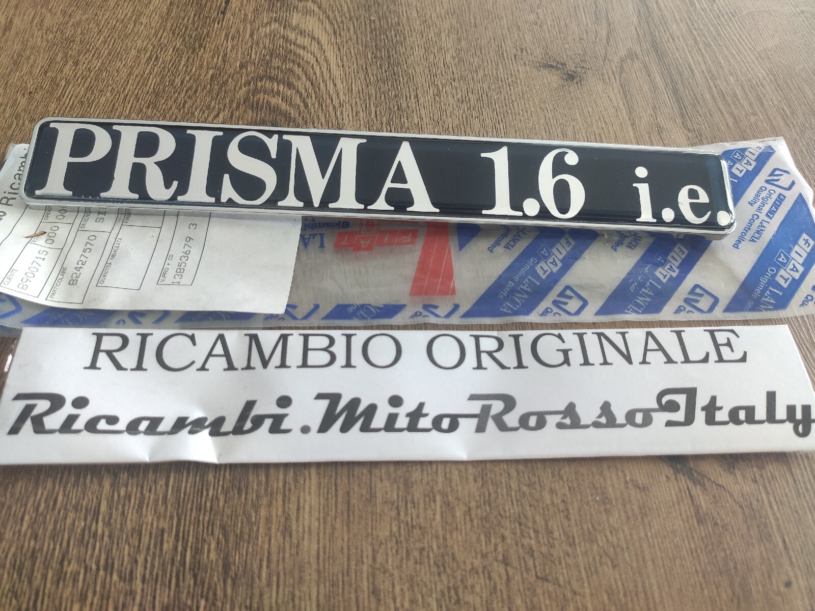 Sigla Modello Scritta Logo Posteriore LANCIA PRISMA 1.6 i. e. Type ...