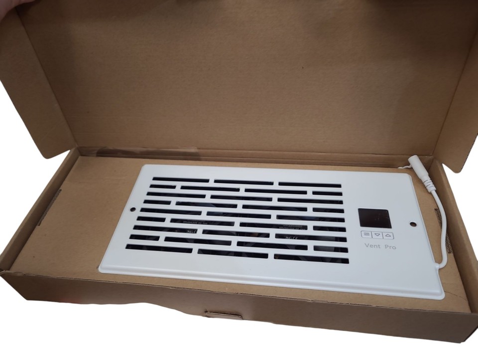 Quiet Vent Fan Booster 4"X 10" Smart Register Booster Fan with Fan ...