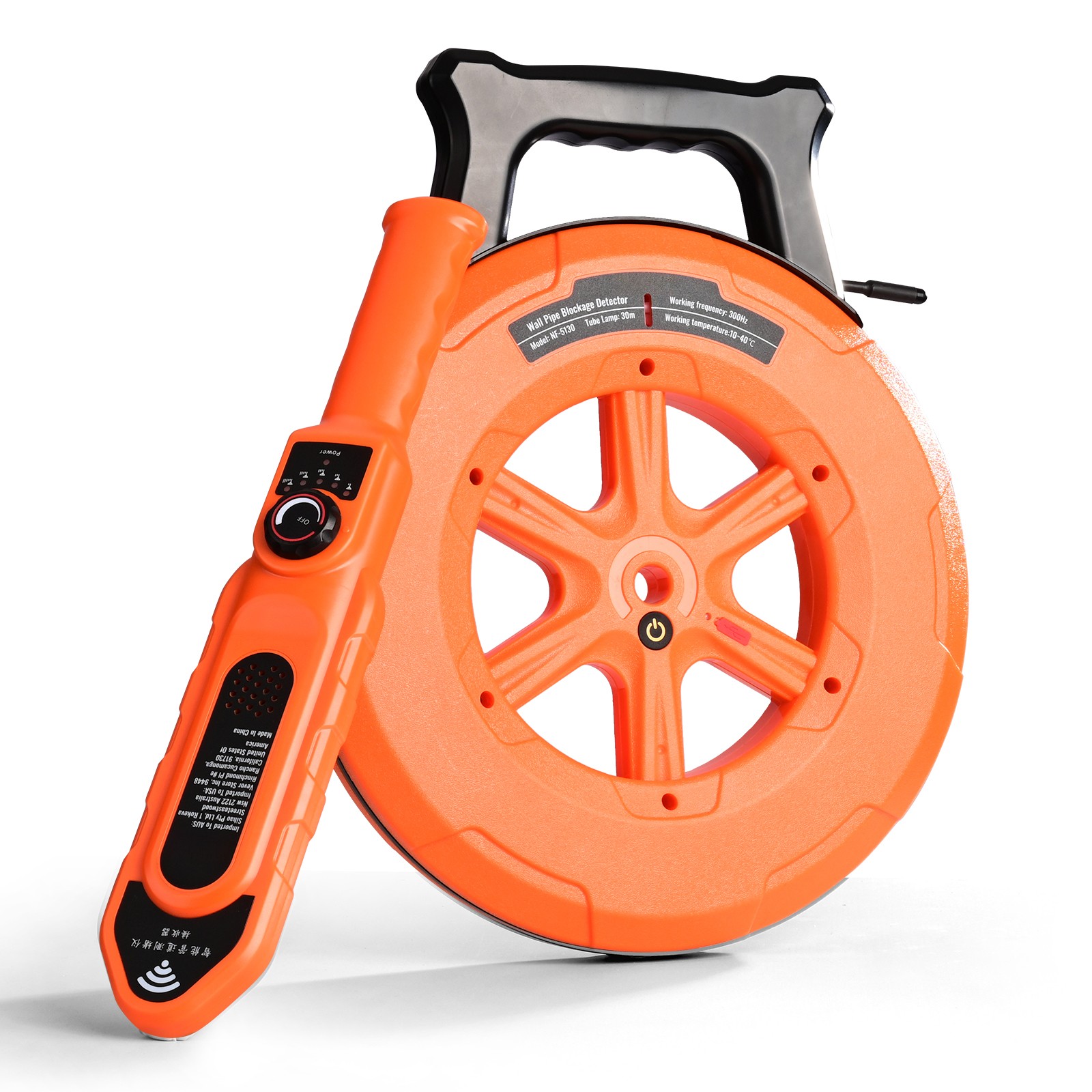 Pipe Blockage Detector Locators 100ft/30m Waterproof for PVC Plastic ...