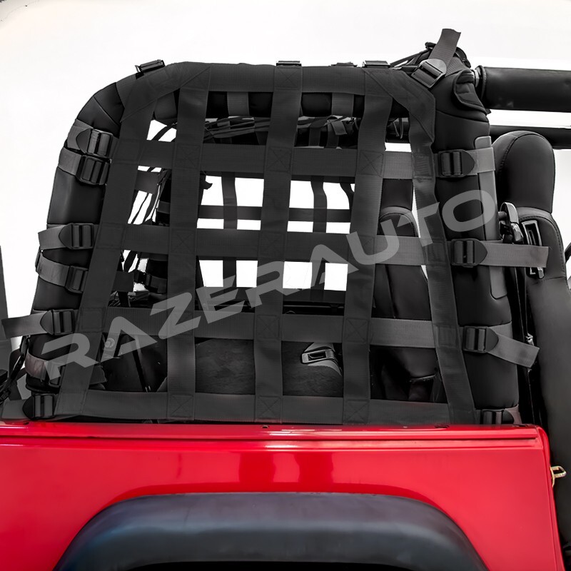 Off Road 2 Door Black Cargo Restraint Net System 4x4 for 97-06 Jeep ...