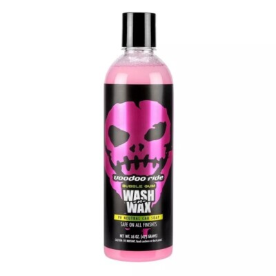 16oz Voodoo Ride Car Wash Soap Pink Bubble Gum Scent Foam with Carnauba ...