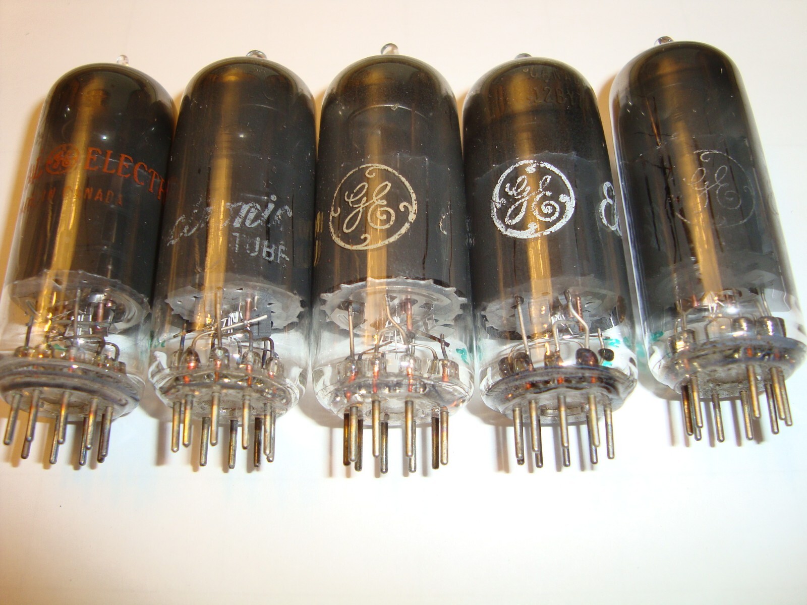 Lot of Five 12BY7, 12BY7A Tubes, GE, Smoked Glass, All Tested Good | eBay