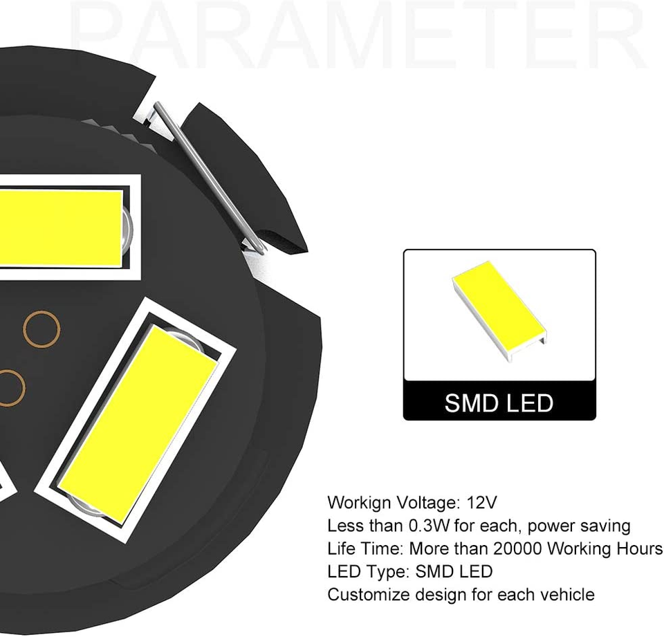 SMD AC Climate Heater Control LED Light Bulbs Kit Replacement for Dodge ...