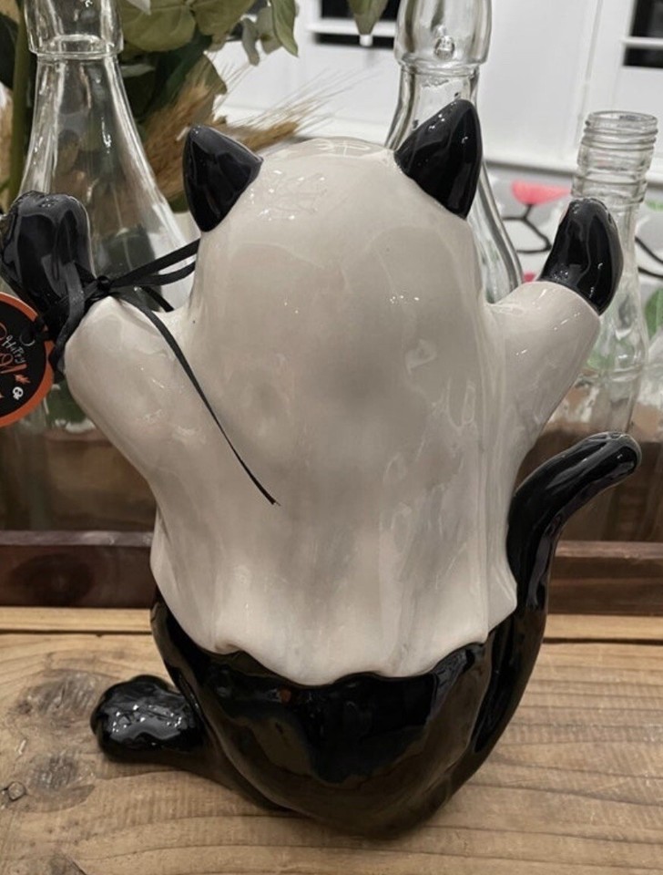 Blue Sky Clayworks KITTY BOO BOO Cat Halloween Figurine NWT 10” | eBay