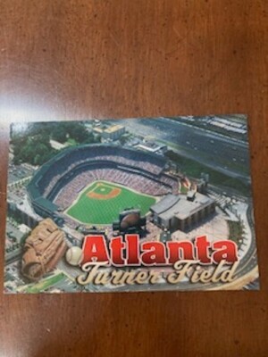 Aerial View Atlanta Georgia Turner Field Vintage 4x6 Postcard D66 | eBay