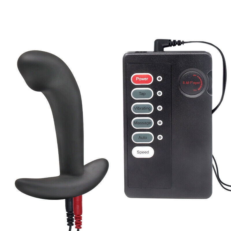 Electric Electro Male Prostate Massager Anal Butt Plug Sex Toy Men Women E-Stim | eBay