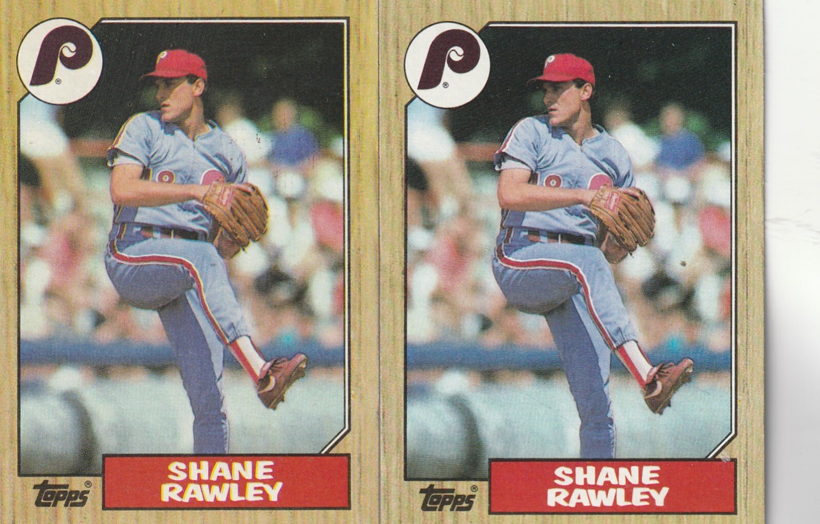 FREE SHIPPING-MINT-1987 Topps #771 Shane Rawley Phillies -2 CARDS | eBay
