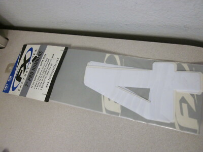 NOS FX Factory Effex 3 in Pack 7" Pro Number White #4 FX02-4354 | eBay