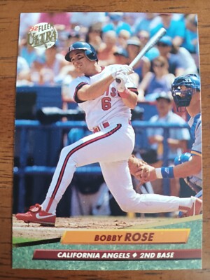 BOBBY ROSE CALIFORNIA ANGELS 1992 FLEER ULTRA BASEBALL CARD #330 | eBay