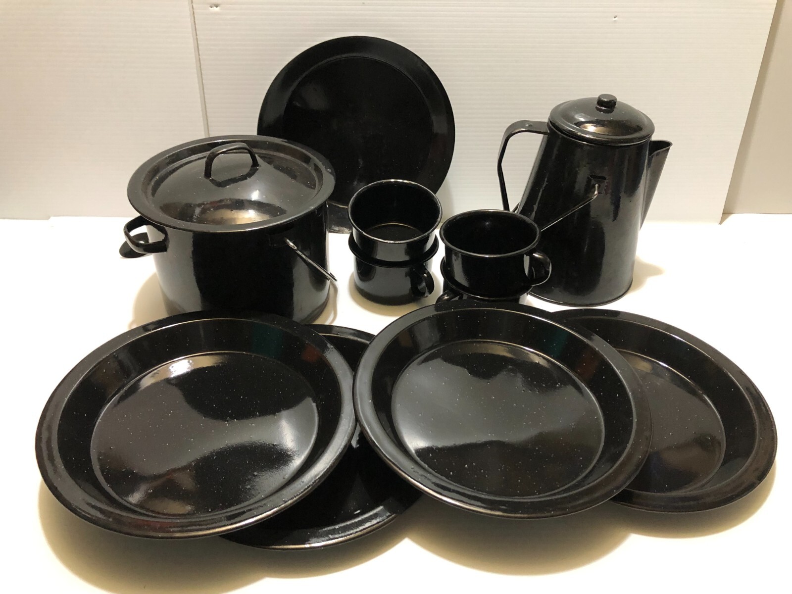 Enamel Camping Cookware Set 11 piece | eBay