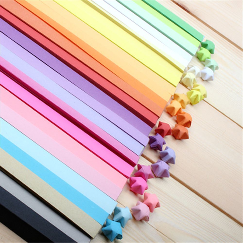 1350Pcs Folding Paper Lucky Star Paper Strip Origami Ribbons Art DIY ...
