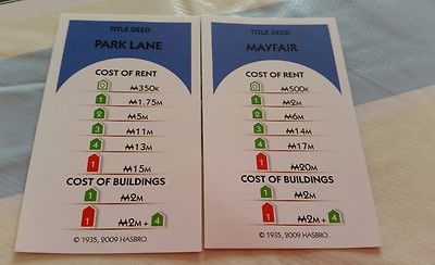 Monopoly Revolution Board Game Spare Replacement Dark Blue property ...